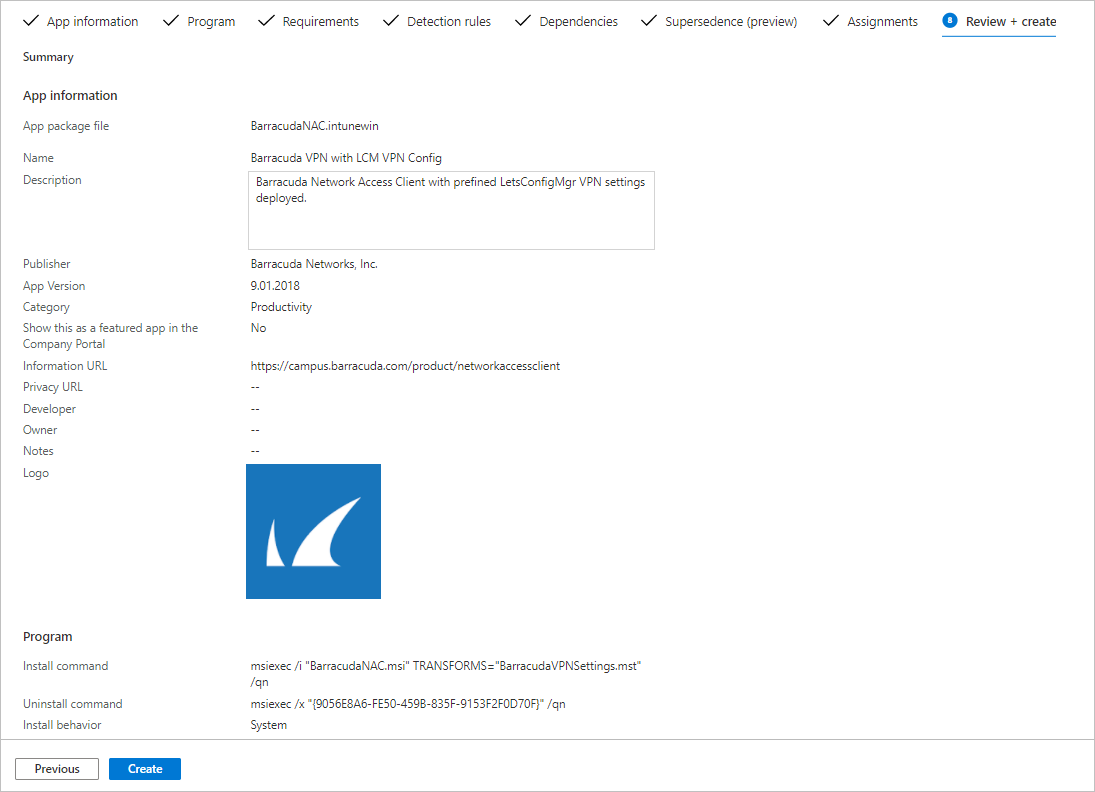Deploy Barracuda VPN and Profiles via Microsoft Intune - Let's ConfigMgr!